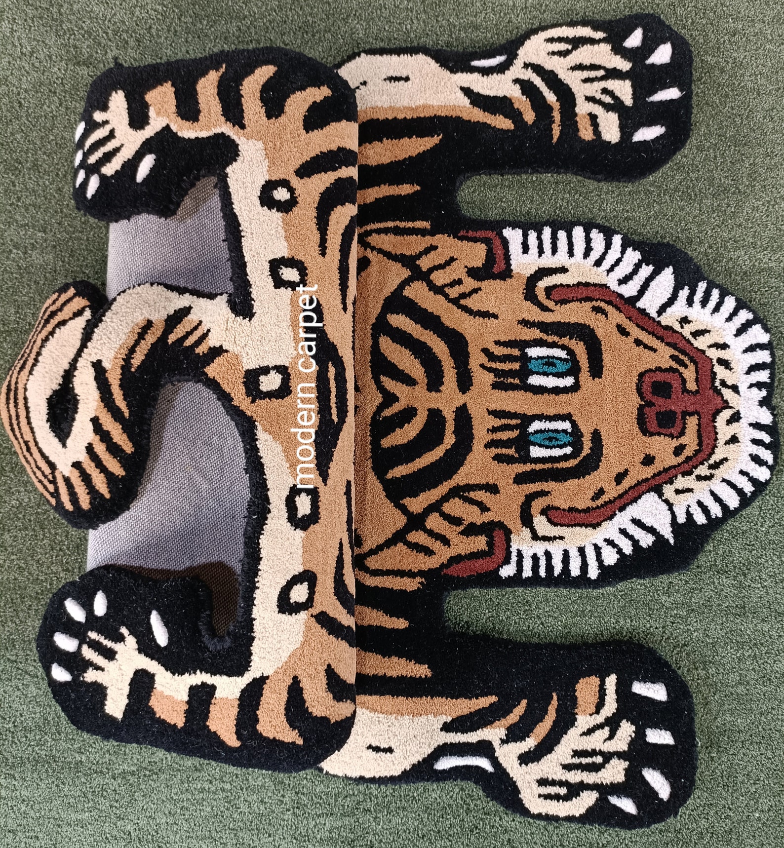 Tibetan Tiger Rug 3x5 Feet Creative Pattern Carpet for Living - Etsy