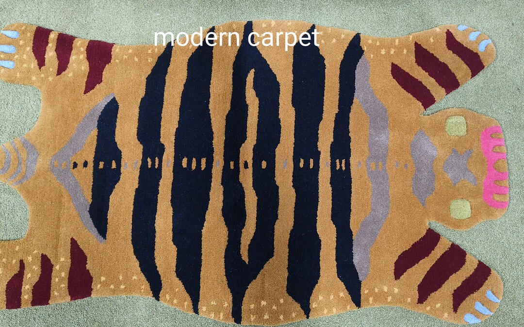 Tibetan Tiger Rug 3x5 Feet Creative Pattern Carpet for Living Room and ...