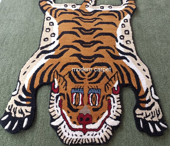 Tibetan Tiger Skin Rug 3x5 Feet Creative Pattern Carpet for | Etsy