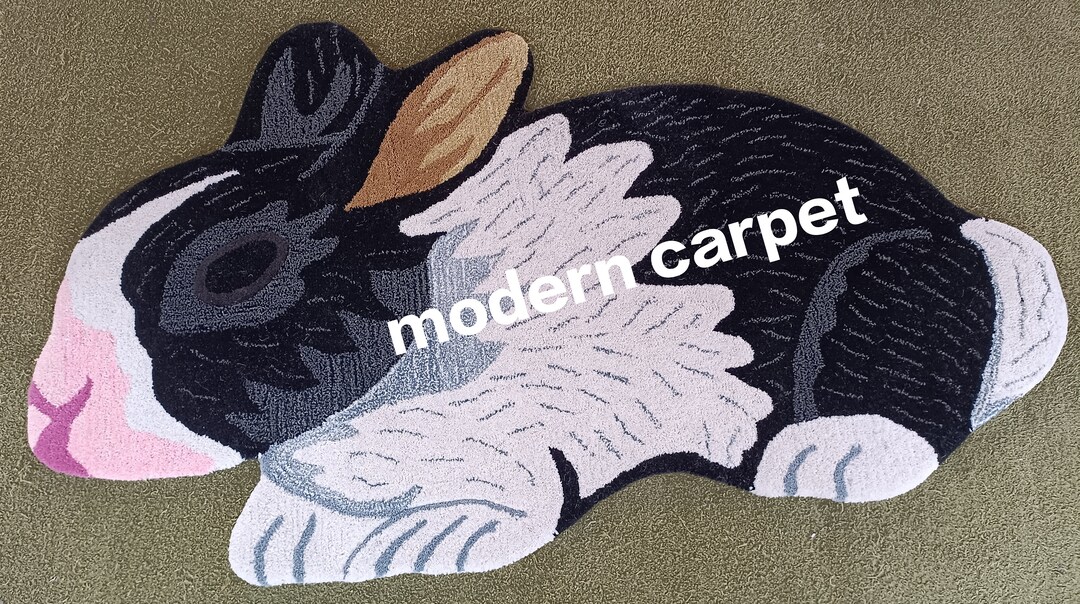 Rabbit Rugs Handmade Tufted for Living Room Bedroom Kid Room Available ...