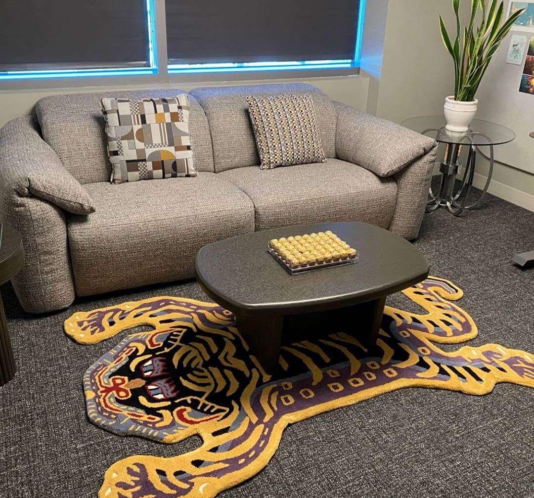 Tibetan Tiger Yellow & Black Rug 2X3 Feet Creative Pattern - Etsy UK