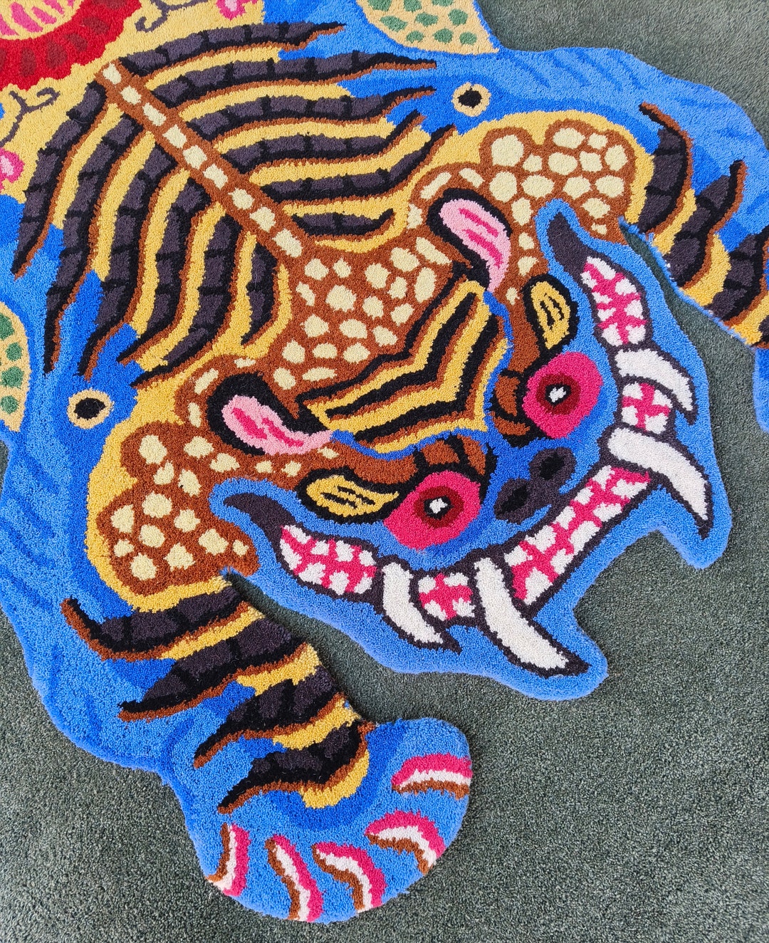 Handmade Tufted Tibetan Tiger Rug for Living Room,bedroom,kidsroom ...