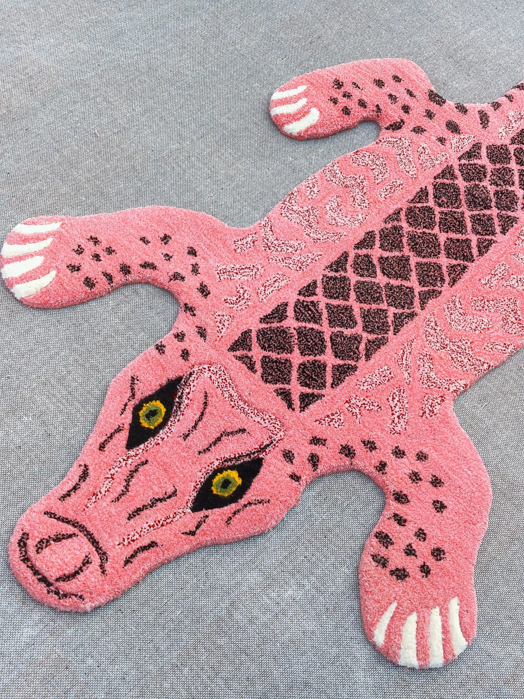 Crocodile Rugs Handmade Tufted for Living Room Bedroom Kid Room ...