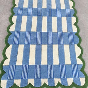 Matilda Goad Plaid Rug Handmade Rug Wool Area Rug Bedroom Rug Large ...