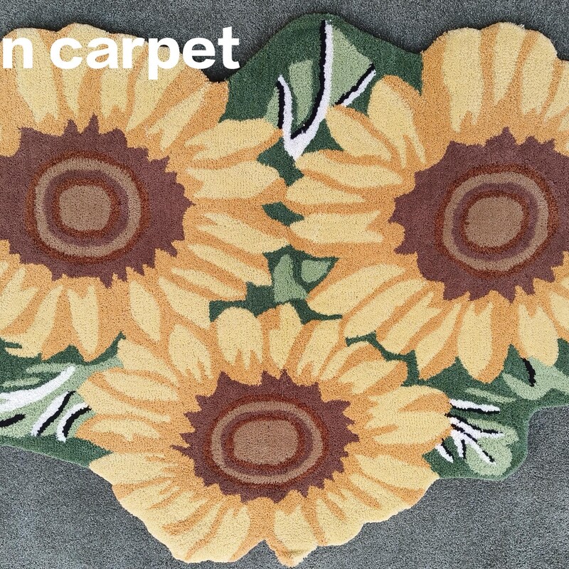 Sunflower Rug - Etsy