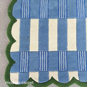 Matilda Goad Plaid Rug Handmade Rug Wool Area Rug Bedroom Rug Large ...