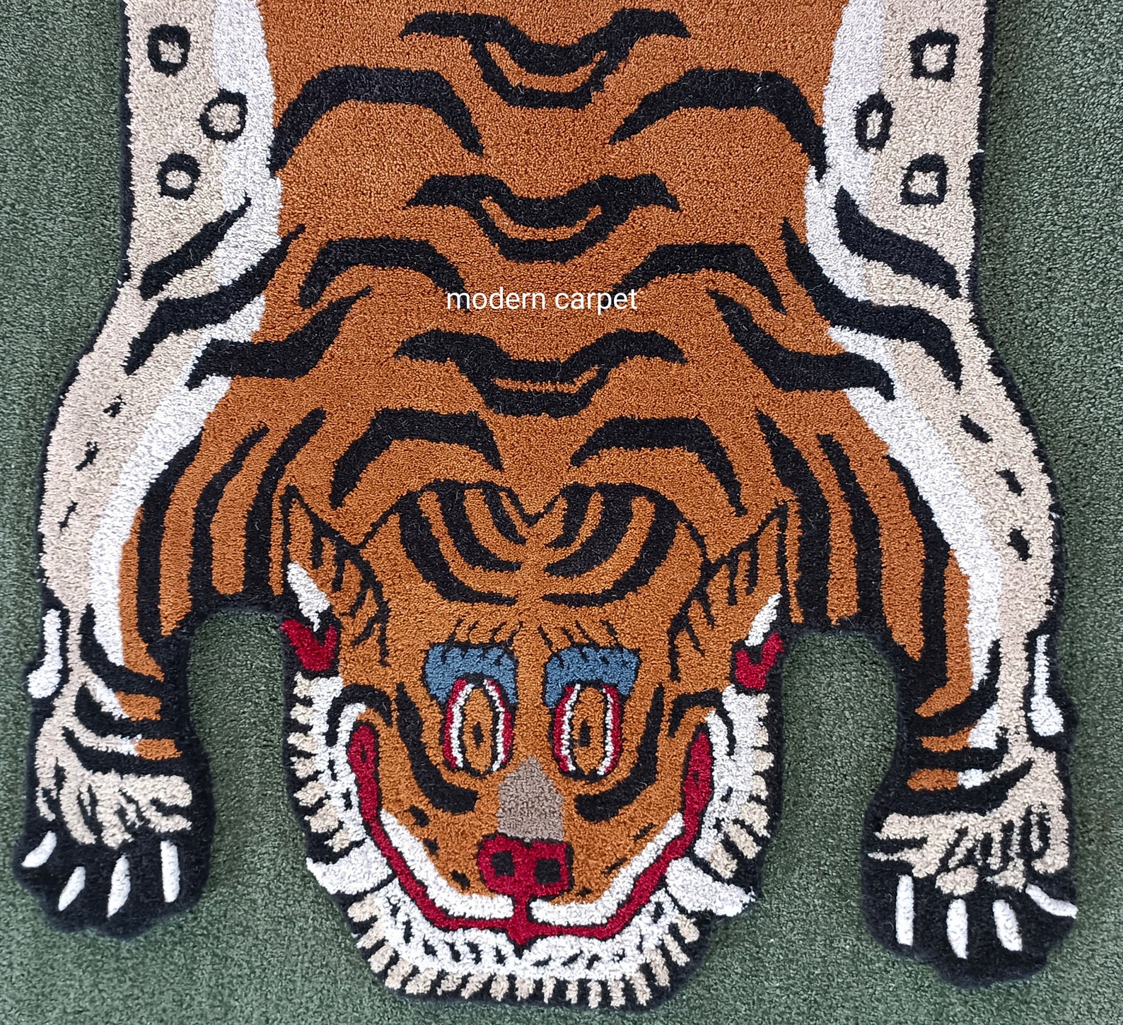 Tibetan Tiger Skin Rug 3x5 Feet Creative Pattern Carpet for | Etsy