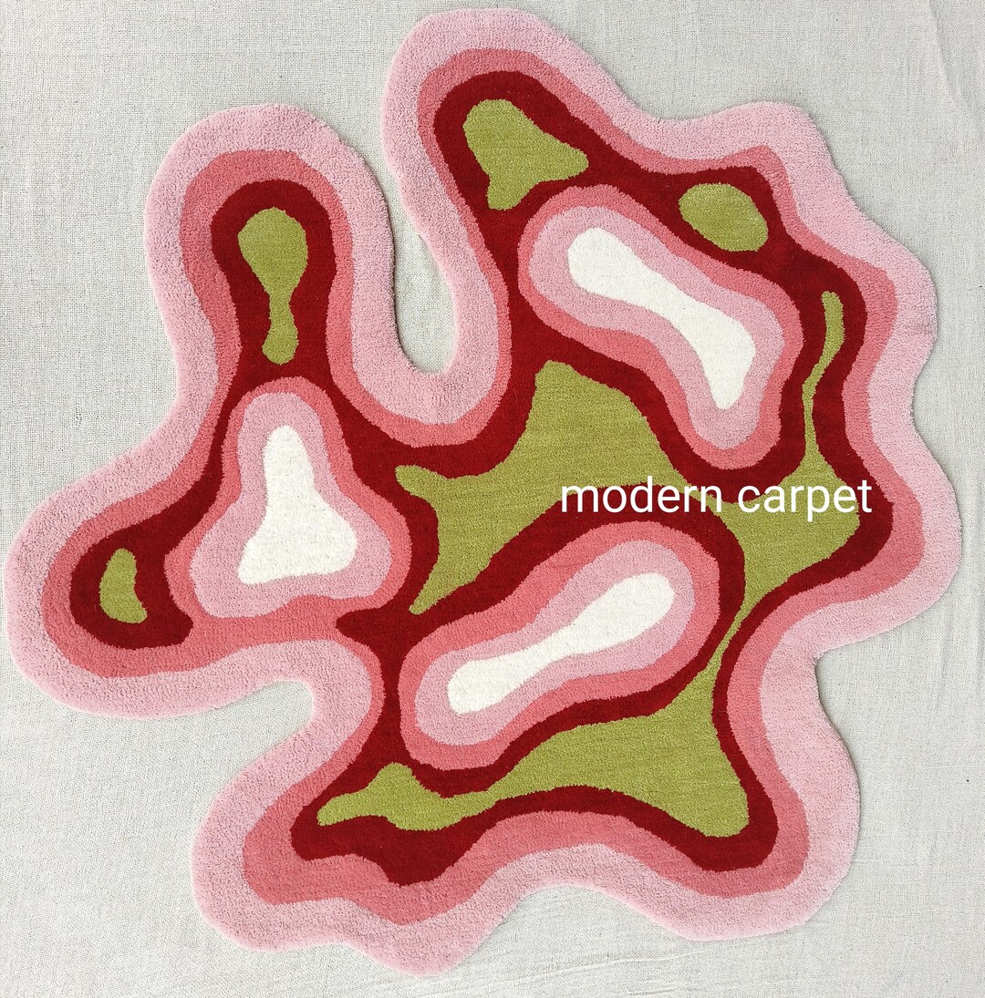 Psychedelic Rugs Handmade Tufted for Living Room Bedroom Kids Room ...