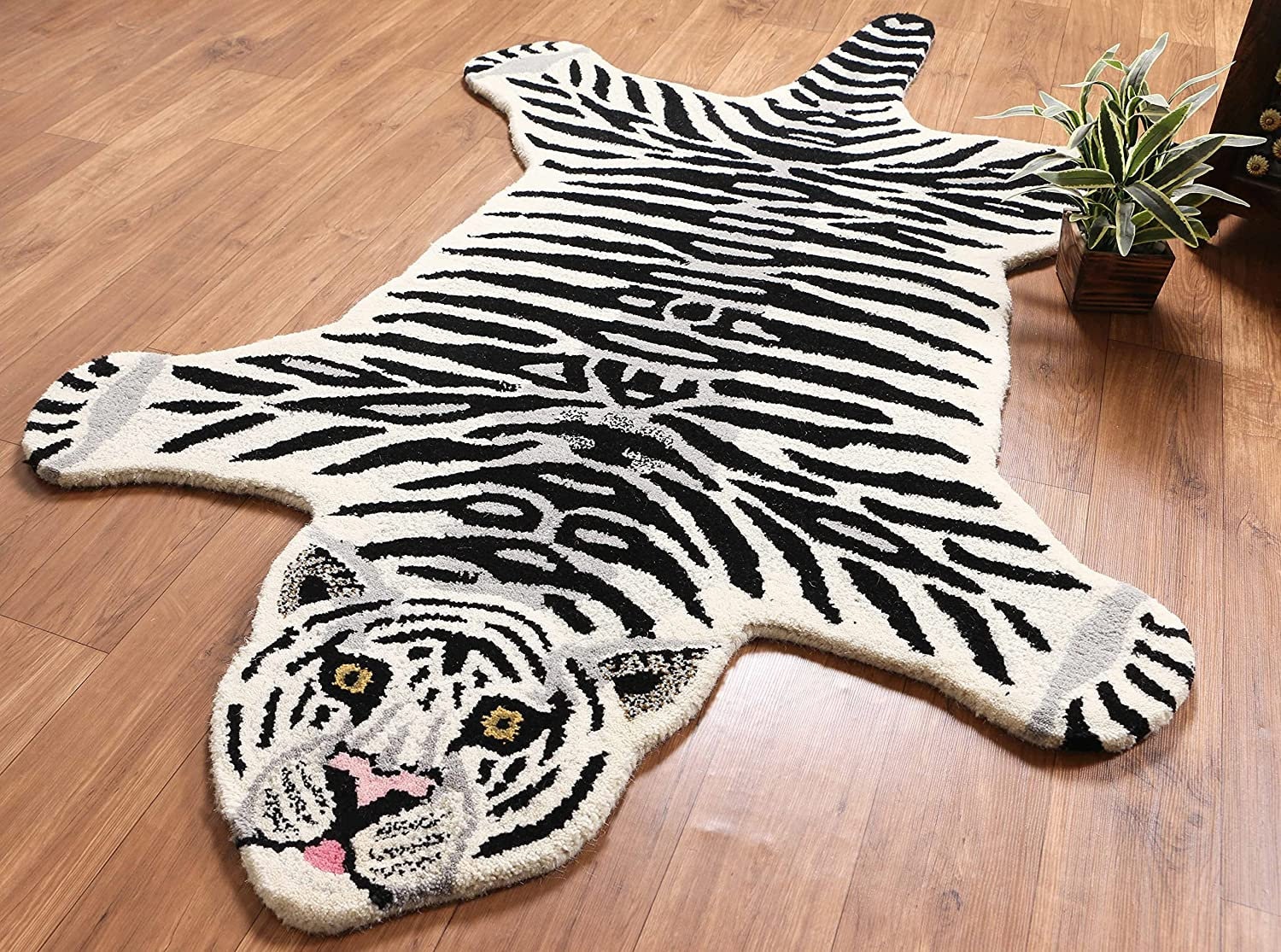 White Tiger Skin Rug