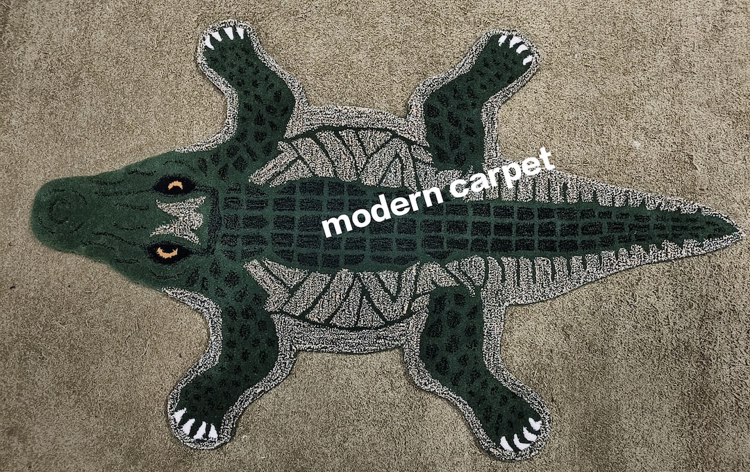 Crocodile Rugs Handmade Tufted for Living Room Bedroom Kid Room ...