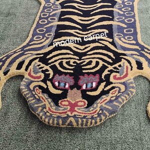 Tibetan Tiger Yellow & Black Rug 3x5 Feet Creative Pattern Carpet for ...