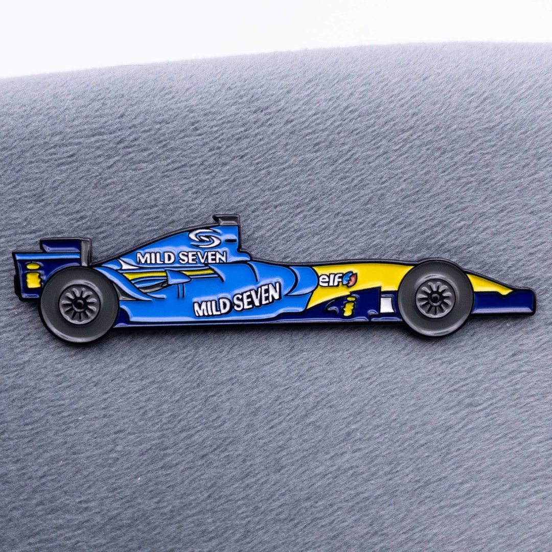 Renault R26 Formula One Car Enamel Pin - Etsy