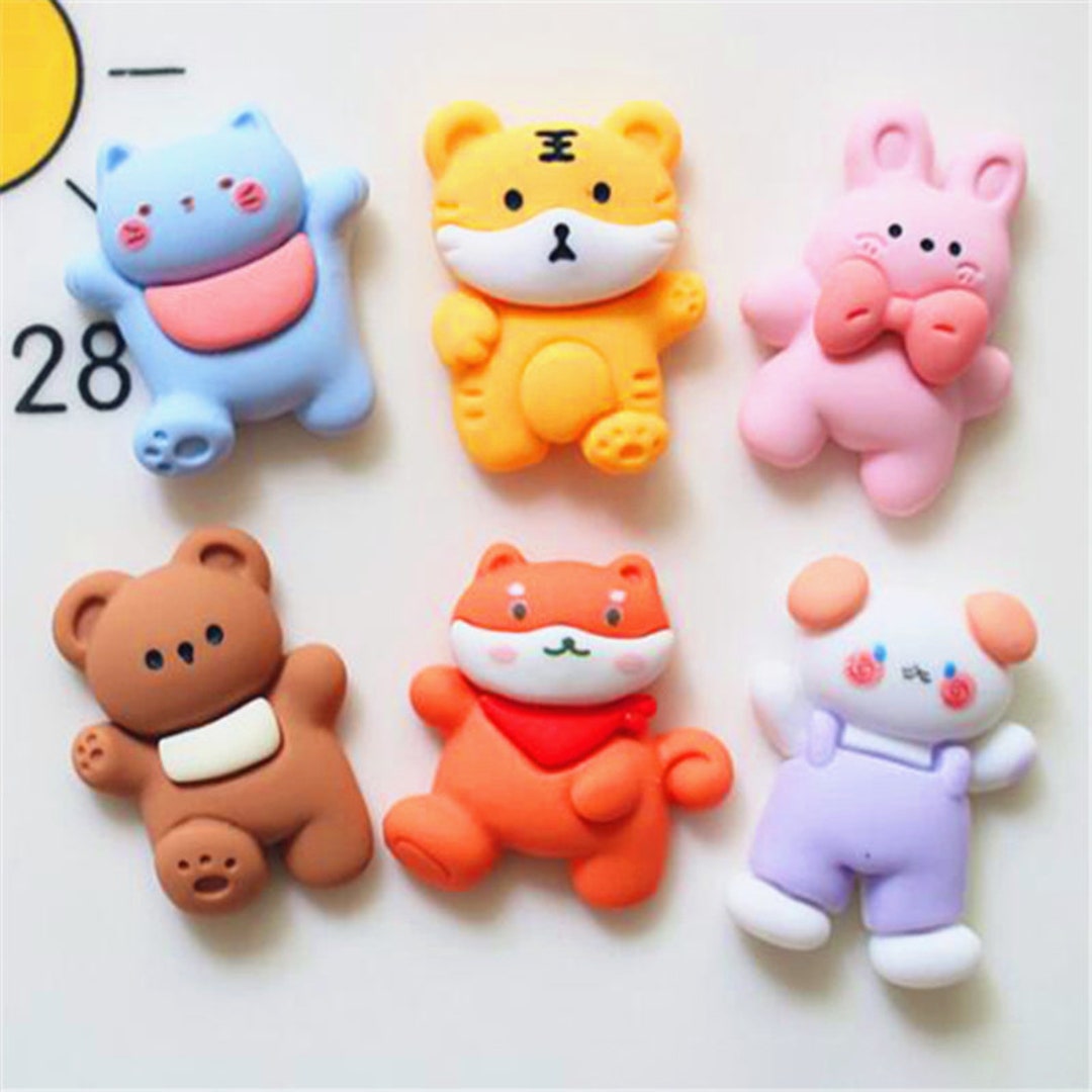 Resin Cartoon Animal Charms: DIY Miniature Doll Accessories - Etsy