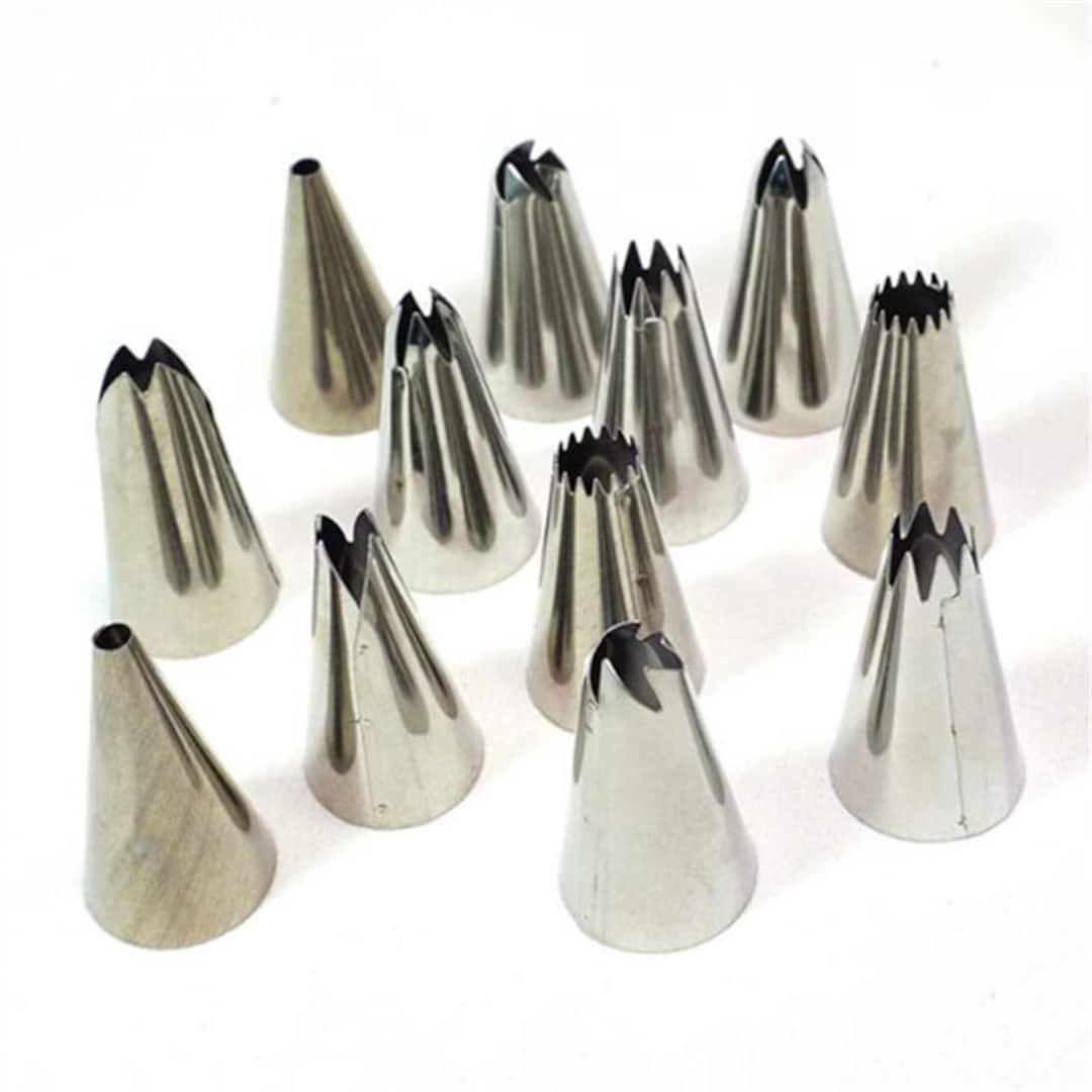 Stainless Steel 6piece Set of Common Piping Nozzles DIY Simulated Cream ...
