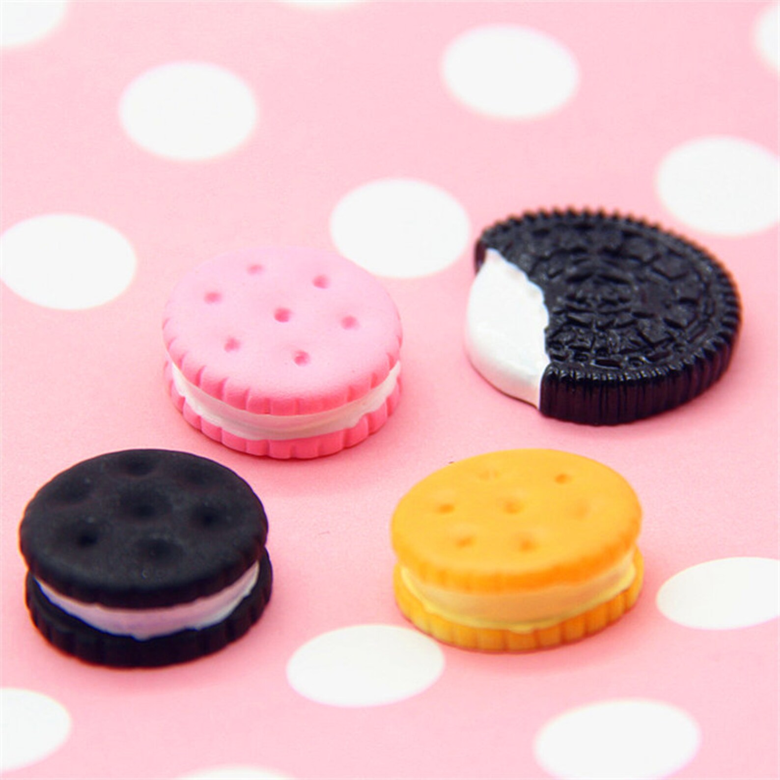 10pcs Resin Cookie Charms: DIY Craft Accessories - Etsy