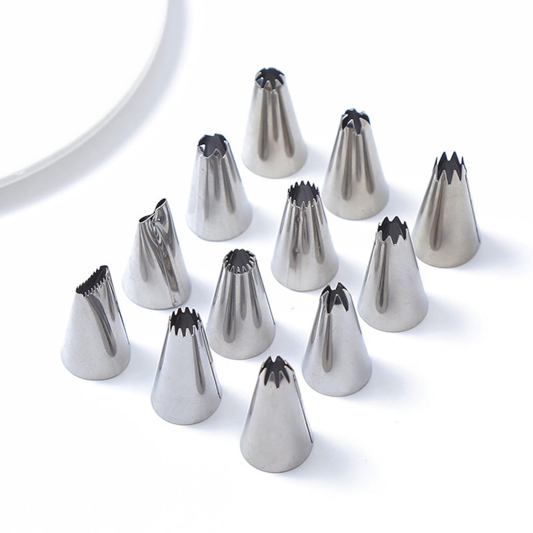 Stainless Steel Piping Tips Set: Cream Decoration DIY Tools - Etsy