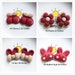Cherry Bear Flower Bow Resin Cartoon Simulation Fake Food for DIY ...