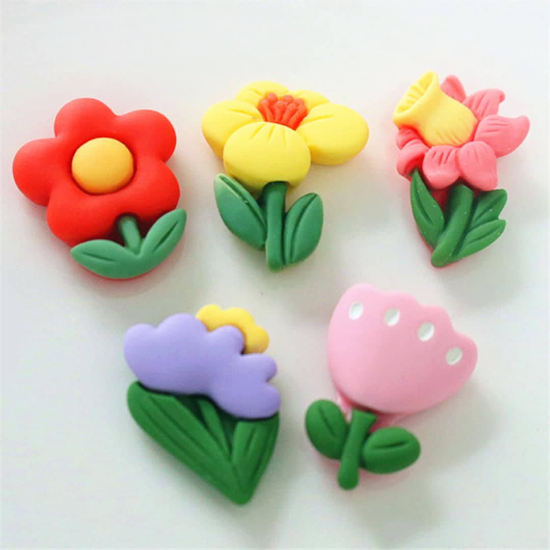 Resin Flower Embellishments: Cartoon Miniature Doll Accessories - Etsy