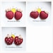 Cherry Bear Flower Bow Resin Cartoon Simulation Fake Food for DIY ...