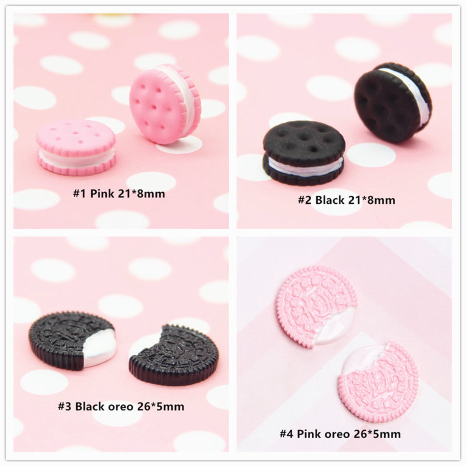 10pcs Resin Cookie Charms: DIY Craft Accessories - Etsy