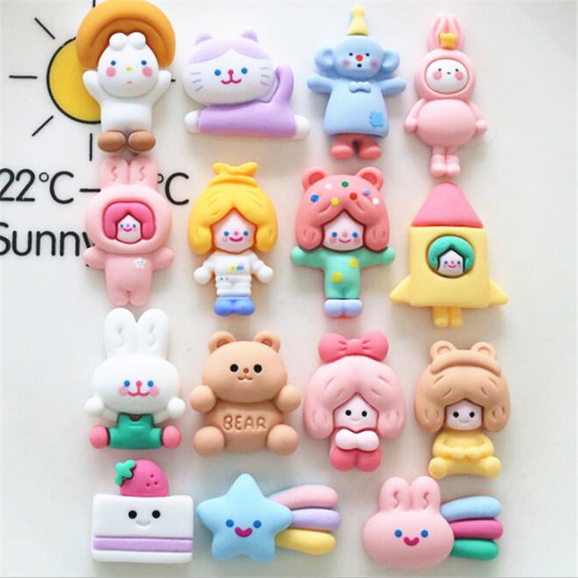 Rocket Alien Rabbit Girl Resin Cartoon Simulation Fake Food - Etsy