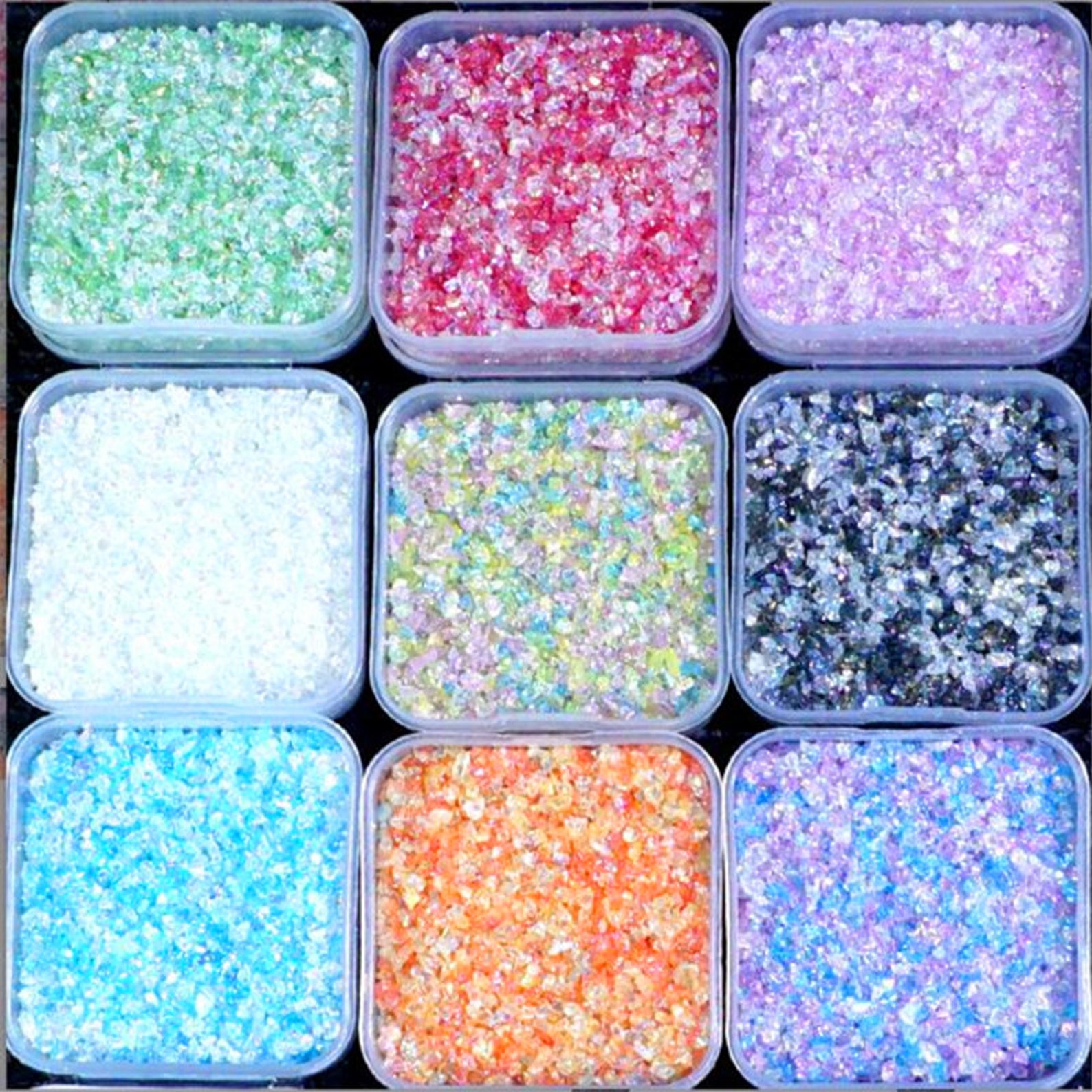 Crushed Pebble Glass Sand: DIY Resin Filling Material - Etsy