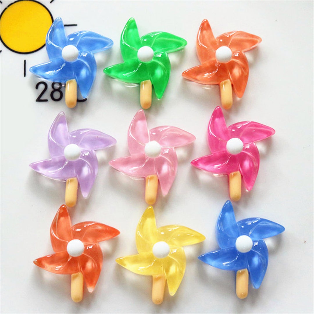 Clear Windmill Resin Cartoon Simulation Fake Food for DIY Jewelry ...