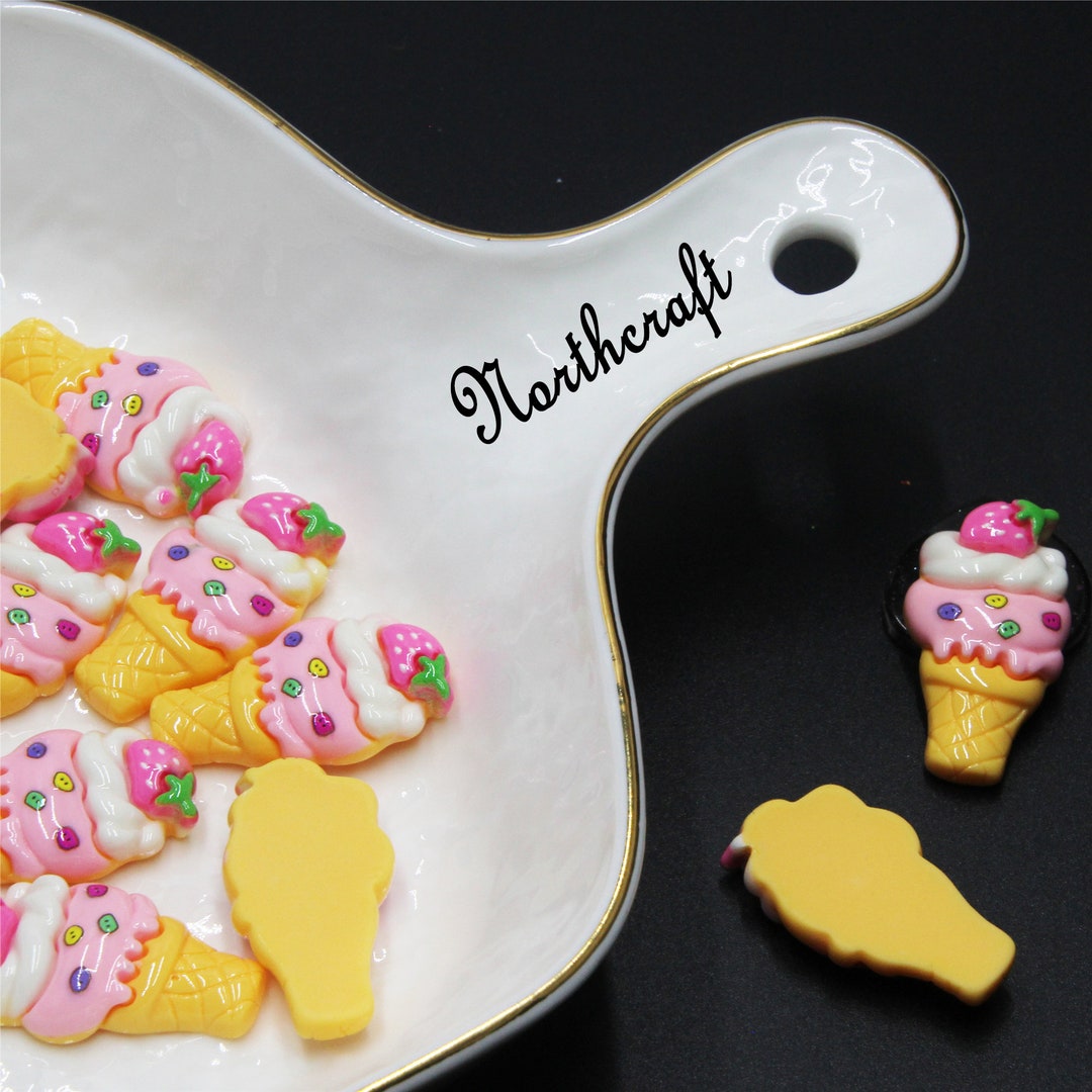 Strawberry Cone Cabochons | Cone Cabochons |food Cabochons | Resin ...