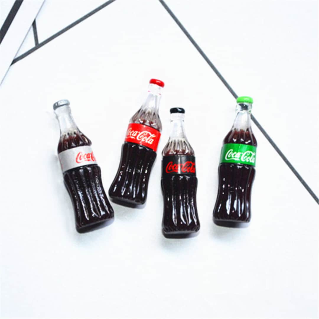 Resin Miniature Coca Cola Bottle Cabochons: DIY Fairy Garden Decoration ...