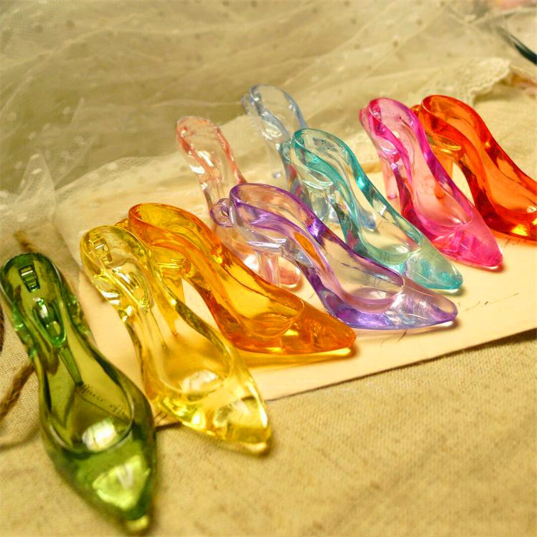 10pcs High Heels Resin Crafts Accessories Soft Clay Handcrafts DIY ...