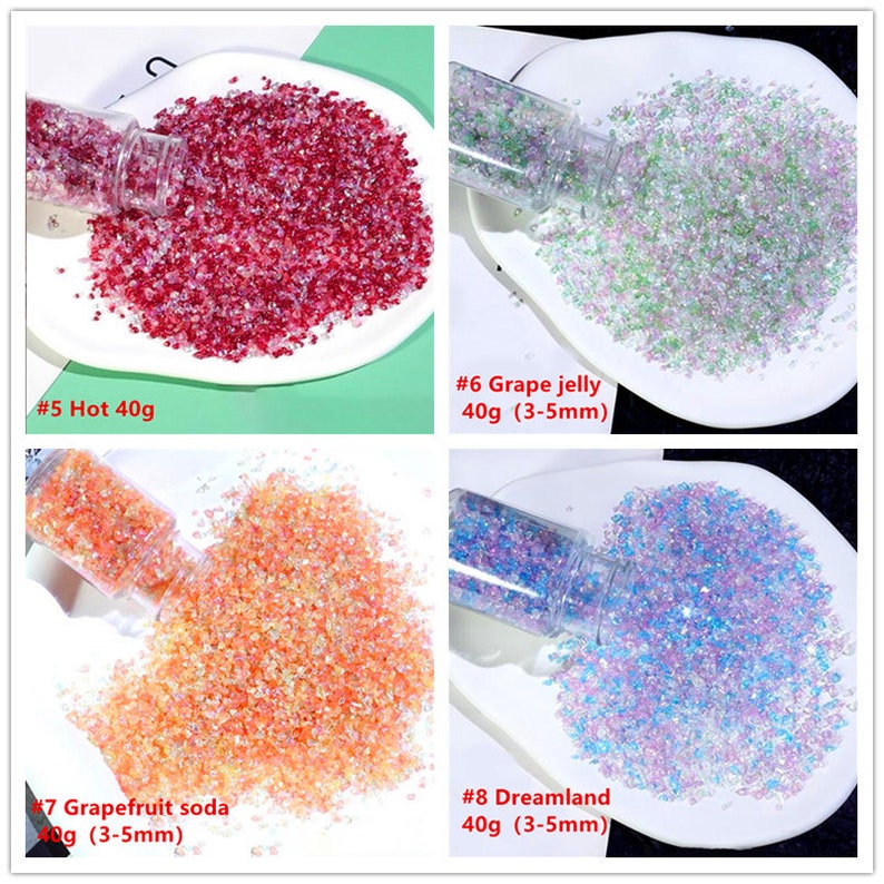 Crushed Pebble Glass Sand: DIY Resin Filling Material - Etsy