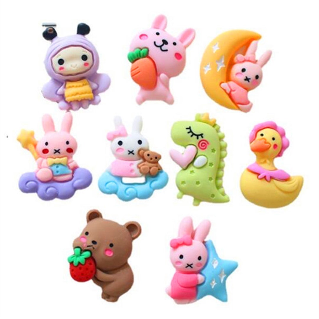 Duck Rabbit Bear Duck Crocodile Resin Cartoon Simulation Fake Food for ...
