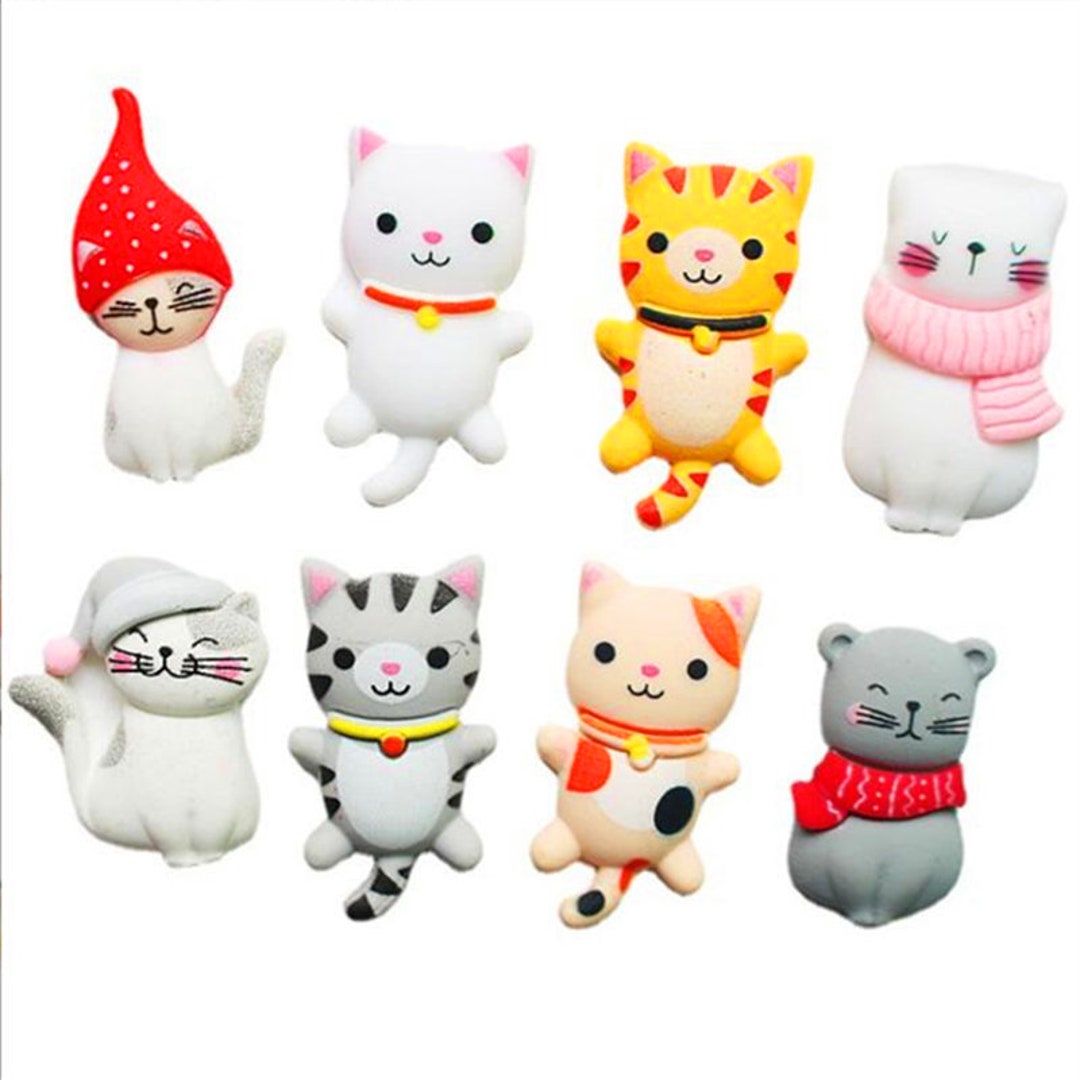 Cat Resin Cartoon Simulation Fake Food for DIY Jewelry Making - Etsy