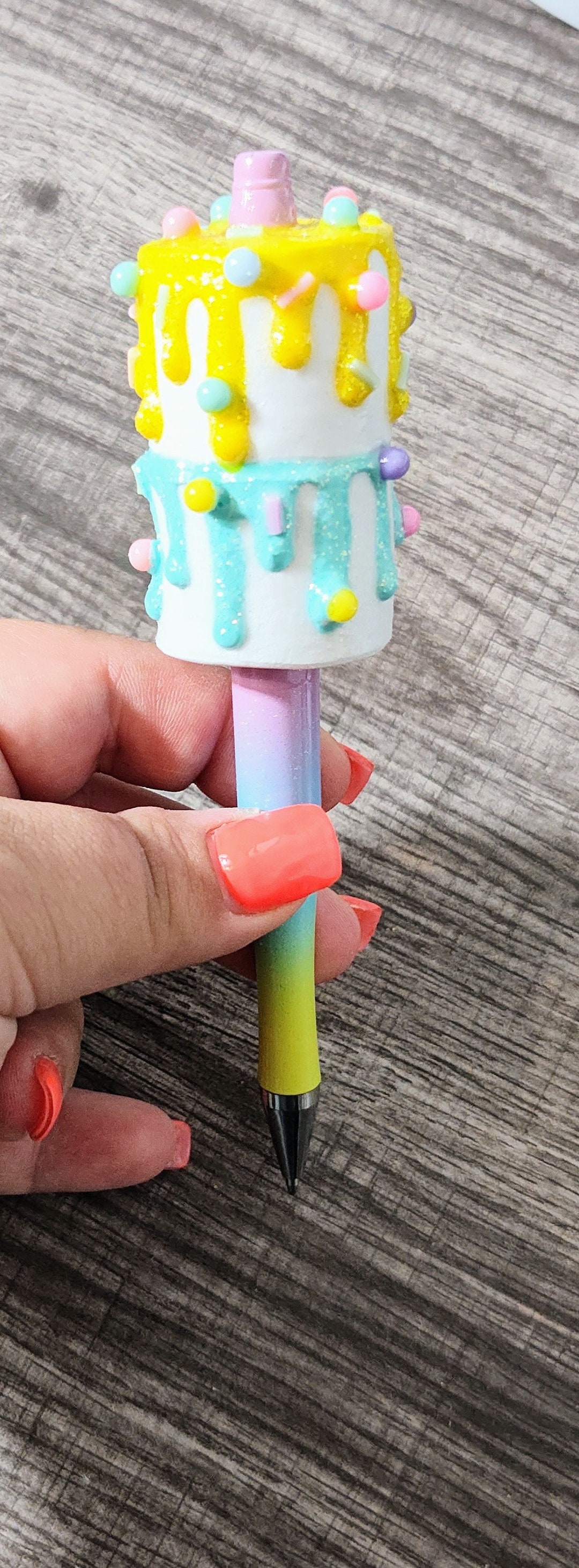 Fake Bake Resin Glitter Pen - Etsy