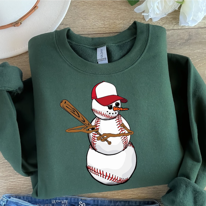 Baseball Snowman Svg - Etsy