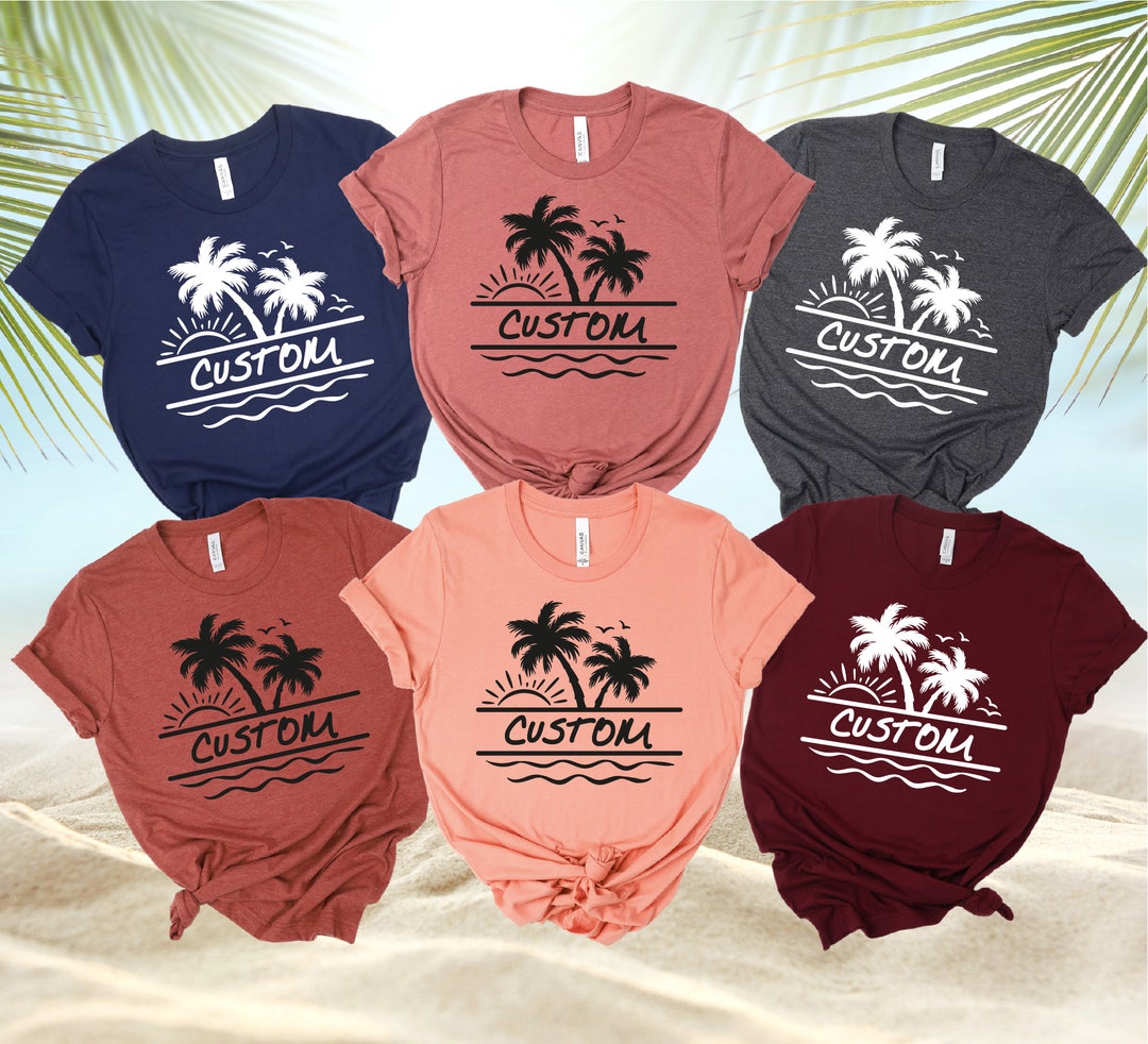 Custom Beach Shirts, Custom Family Vacation Shirts, Family Vacation ...