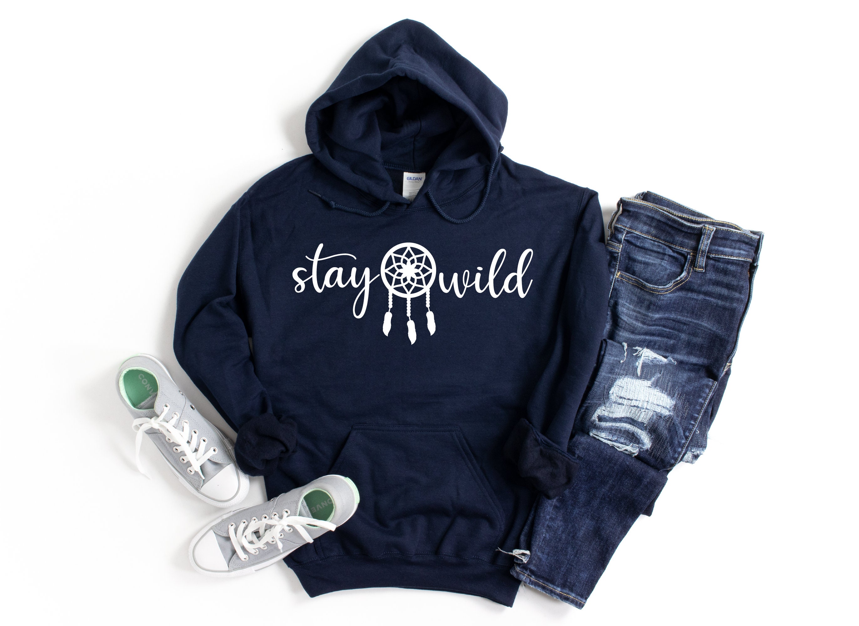 Stay Wild Hoodie Adventure Hoodie Hippie Hoodie Hippie - Etsy