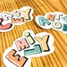 Custom Name Sticker: Colorful Funky Pastel Personalized - Etsy