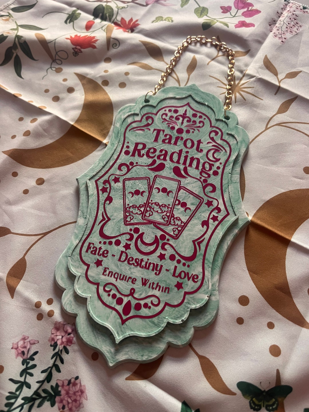 Tarot Reader Door Sign Gothic Frame Style Tarot Reading Enquiry Sign ...