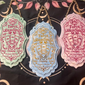 Tarot Reader Door Sign - Gothic Frame Style Tarot Reading Enquiry Sign ...