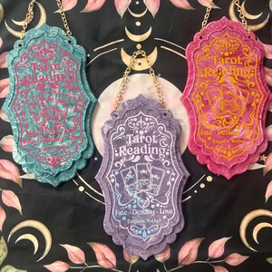 Tarot Reader Door Sign - Gothic Frame Style Tarot Reading Enquiry Sign ...