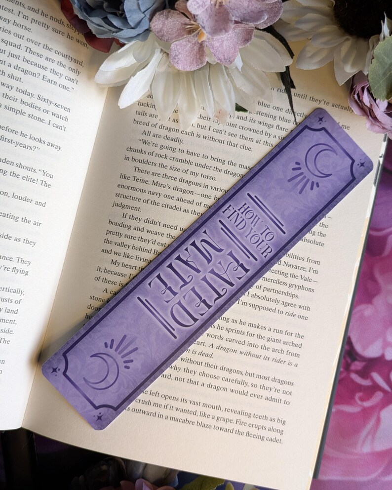 How to Find Your Fated Mate Book Spine Bookmark - Etsy