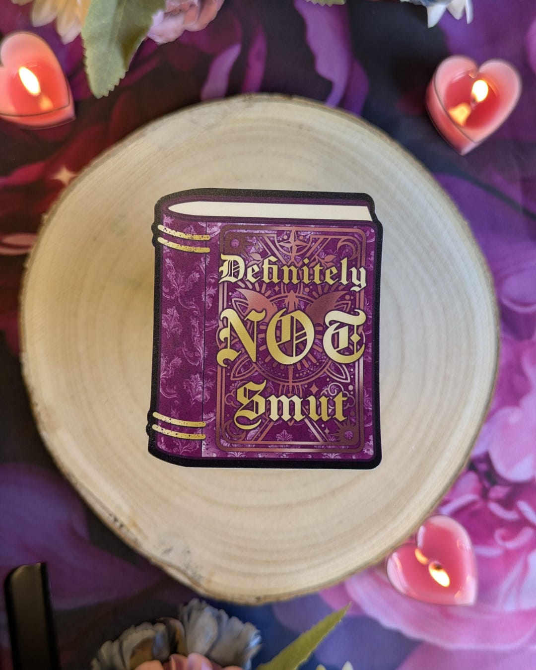 Definitely NOT Smut Book Trope Sticker - Etsy