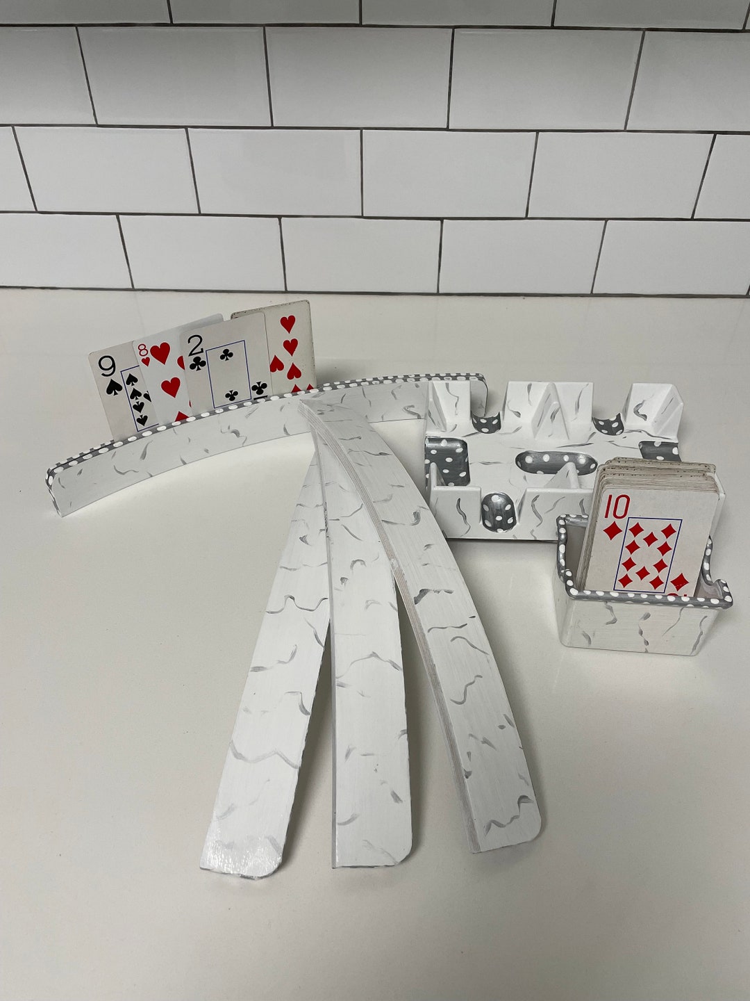 6 Piece Hand Painted Canasta Set - Etsy