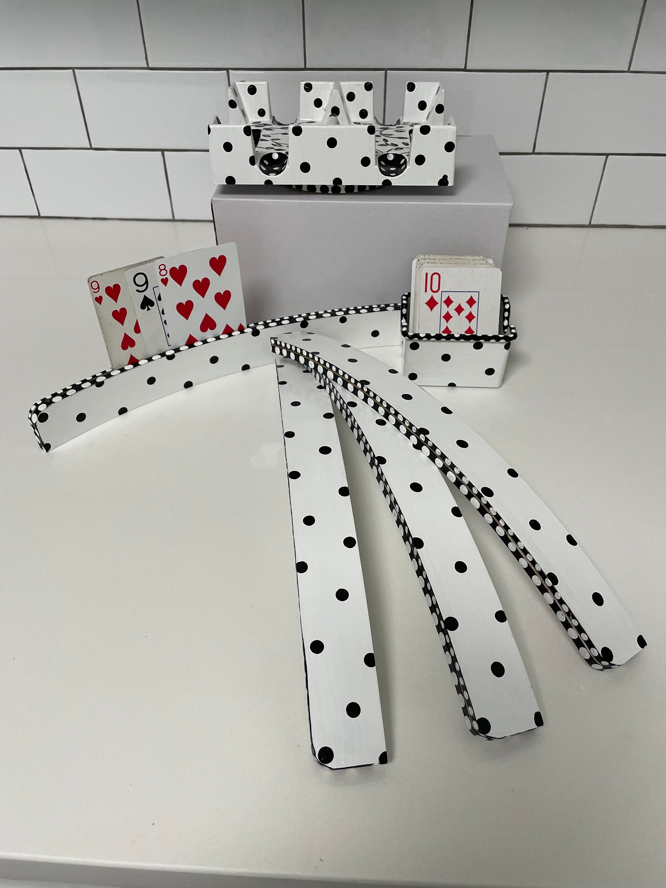 6 Piece Hand Painted Canasta Set - Etsy