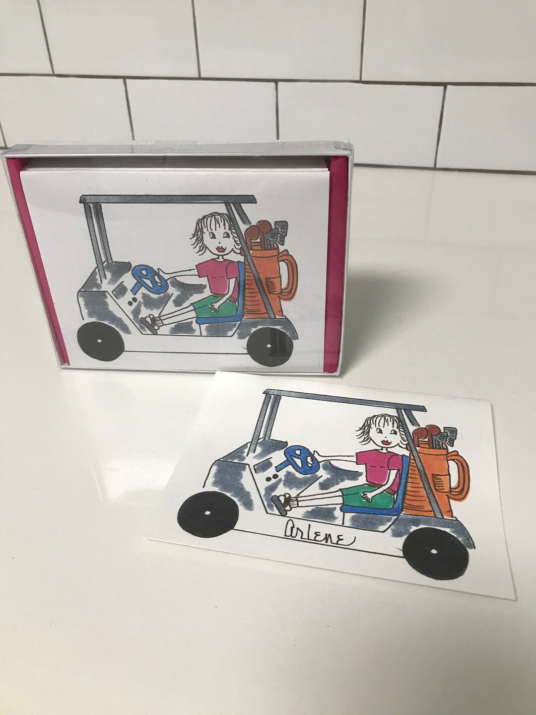 Ladies Golf Note Cards - Etsy