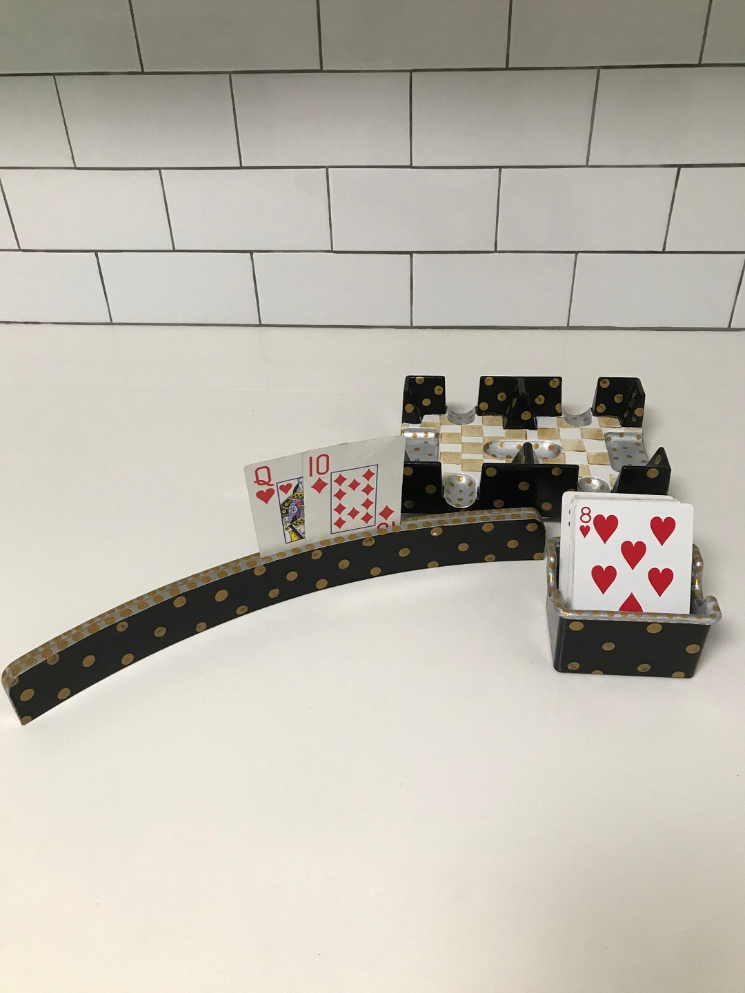 3 Piece Canasta Set - Etsy