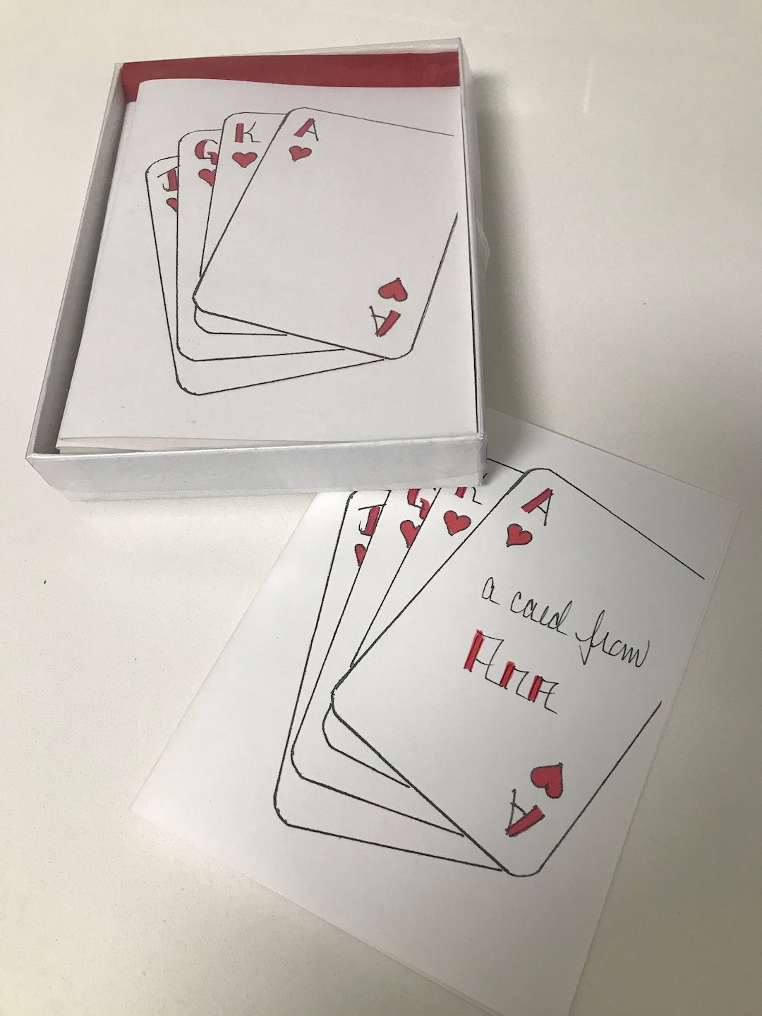 Personalized Note Cards for Card Players - Etsy