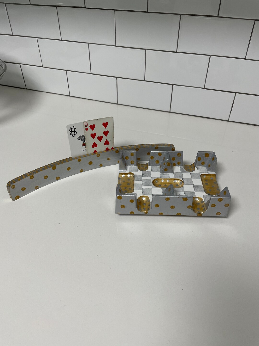 2 Piece Hand Painted Canasta Set - Etsy