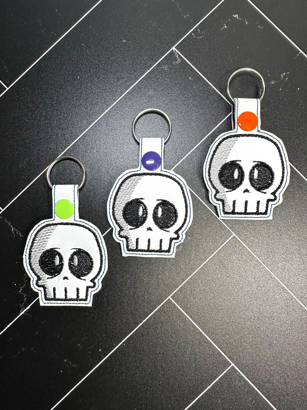 Skull Keychains - Etsy